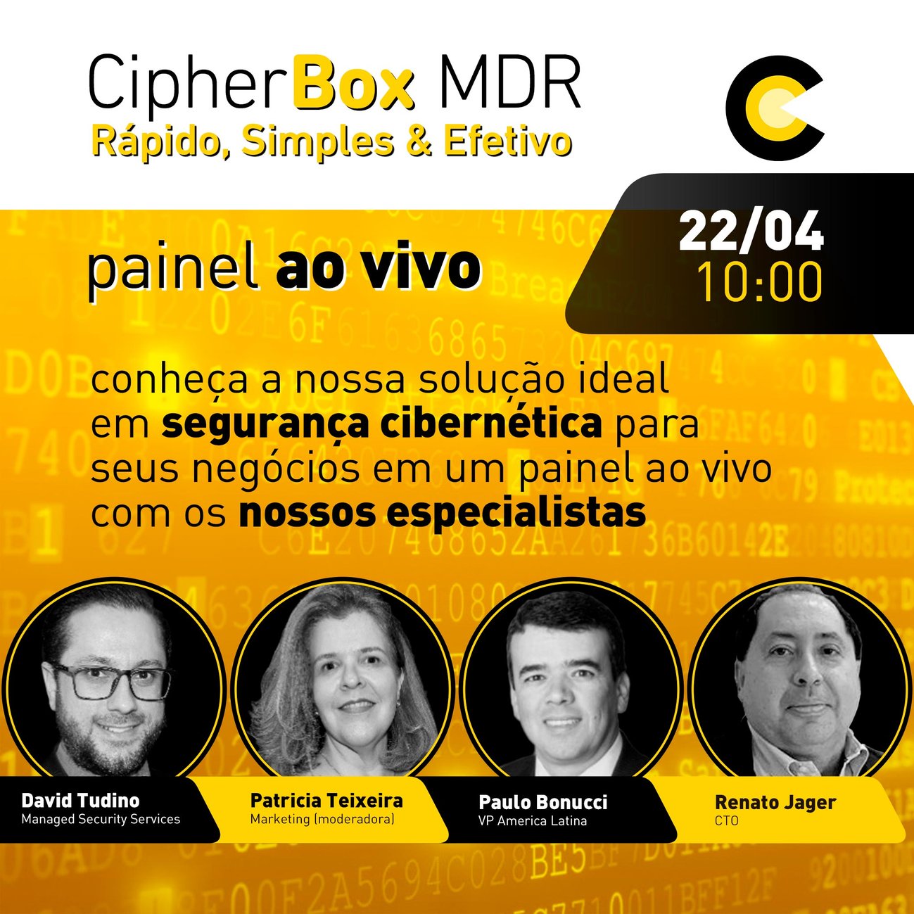 CipherBox - MDR : Painel ao vivo